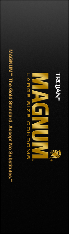 Trojan Magnum Logo Trojan Magnum Large Size Premium Condoms