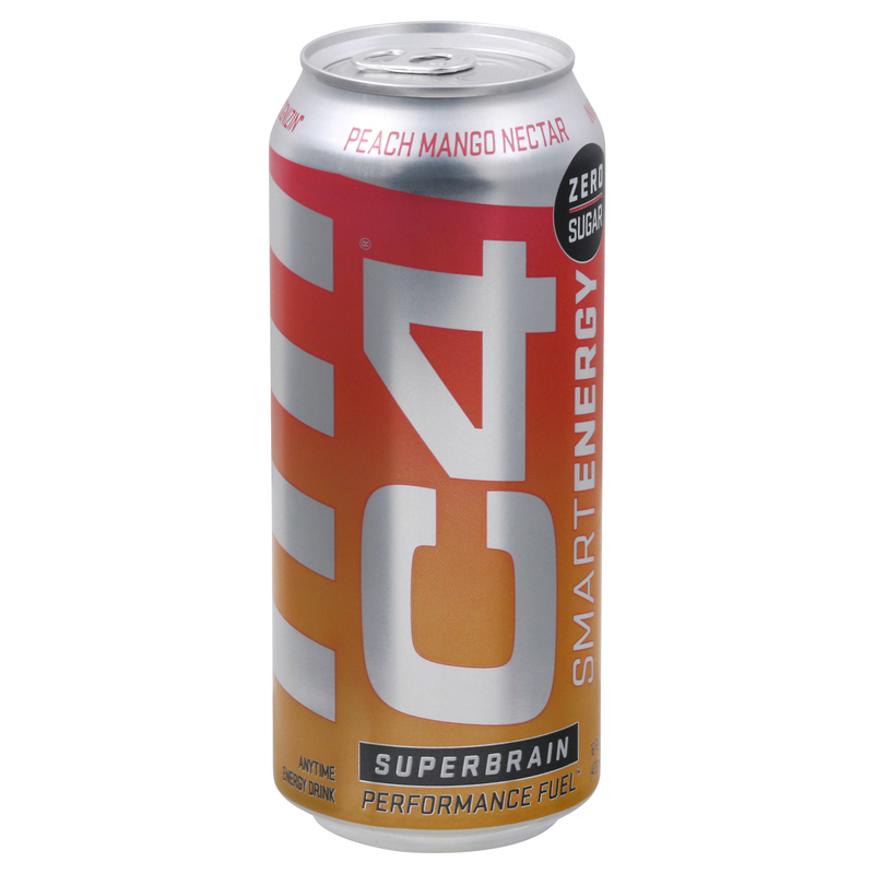 C4 Energy Drink, Zero Sugar, Peach Mango Nectar | Fig App